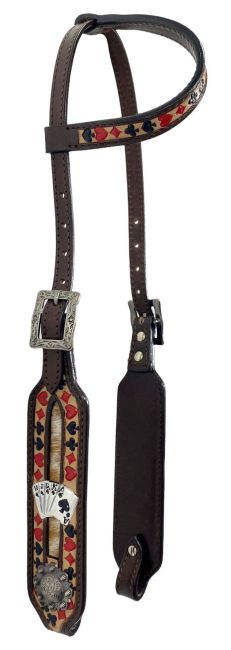 'Royal Flush' One Ear Headstall and Breast Collar Set-FREE SHIPPING ...