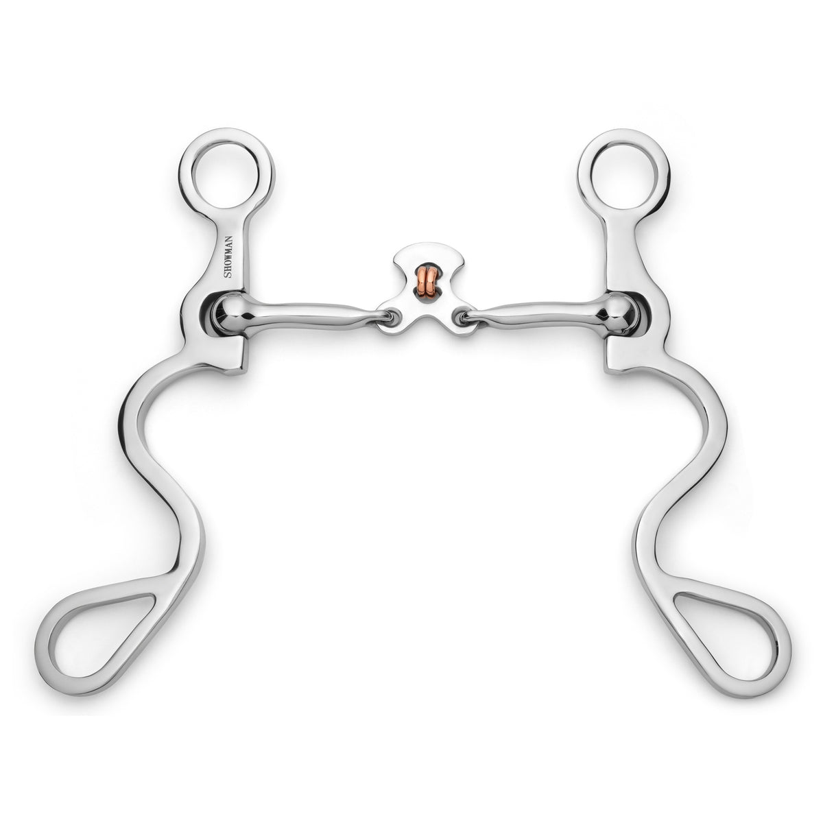 Long S Shank with Floating Spoon Copper Rollers-HORSE BIT- FREE SHIPPI ...