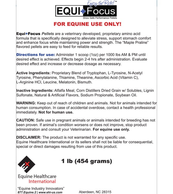 EQUI+Focus Pellets 2 lb. Tub-FREE SHIPPING – Saddlefox